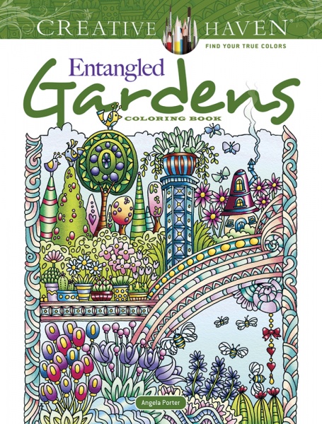 Creative Haven Whimsical Gardens Coloring Book - Dover Books