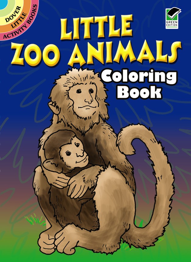 Little Zoo Animals Coloring Book - Dover Books