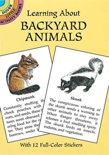 Learning About Backyard Animals - Dover Books