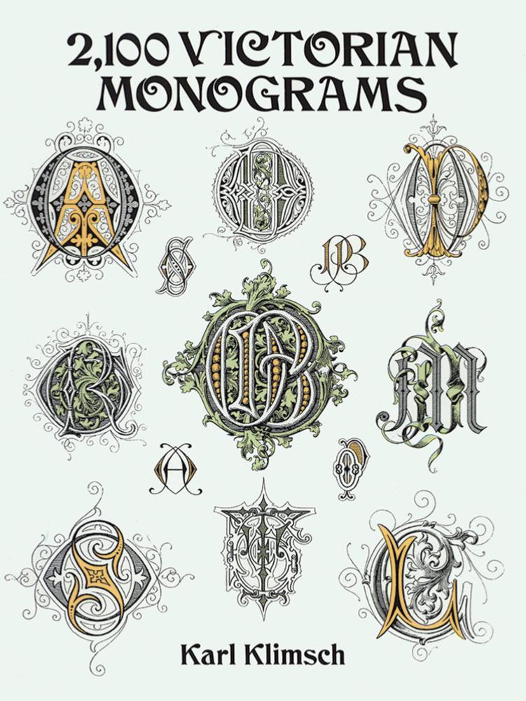 2100 Victorian Monograms - Dover Books