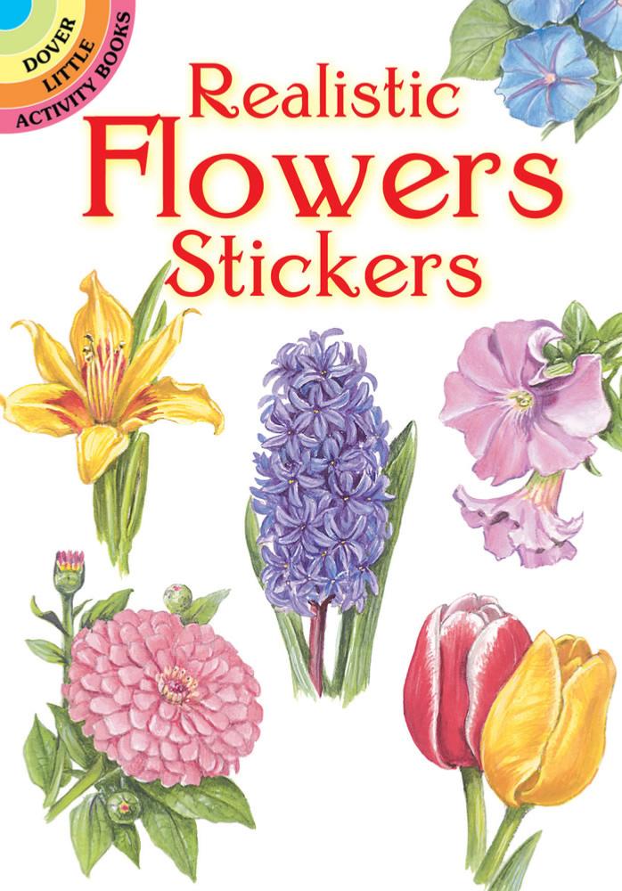 Realistic Flowers Stickers - Dover Books