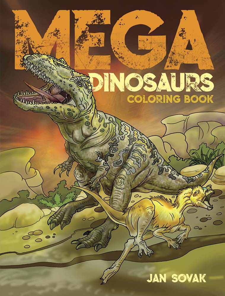 Mega Dinosaurs Coloring Book - Dover Books