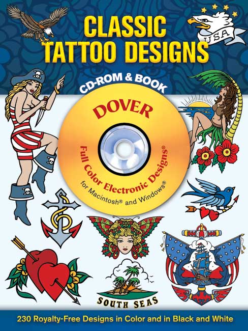 Classic Tattoo Designs CD-ROM and Book - Dover Books