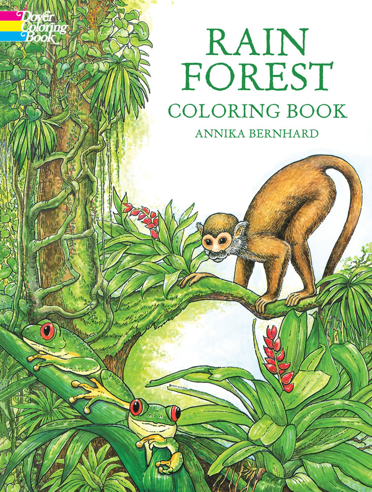 Rain Forest Coloring Book - Dover Books