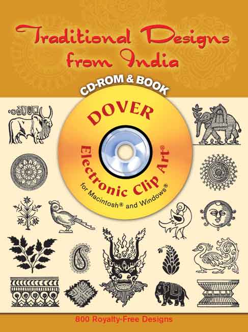 Traditional Designs from India CD-ROM and Book - Dover Books