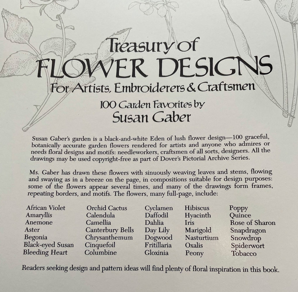 Treasury of Flower Designs - Dover Books