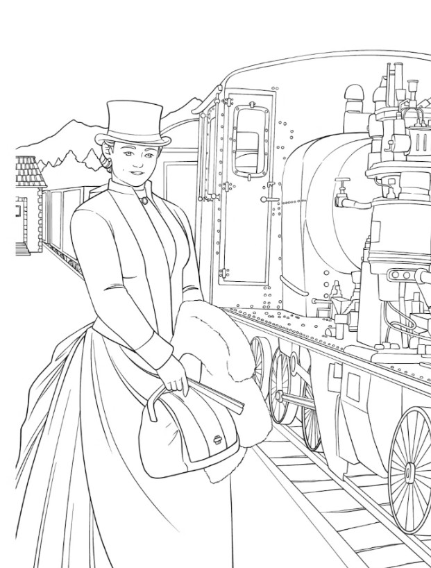 Creative Haven The Gilded Age Coloring Book - Dover Books