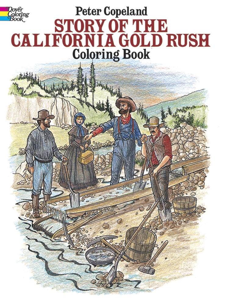 gold rush coloring pages